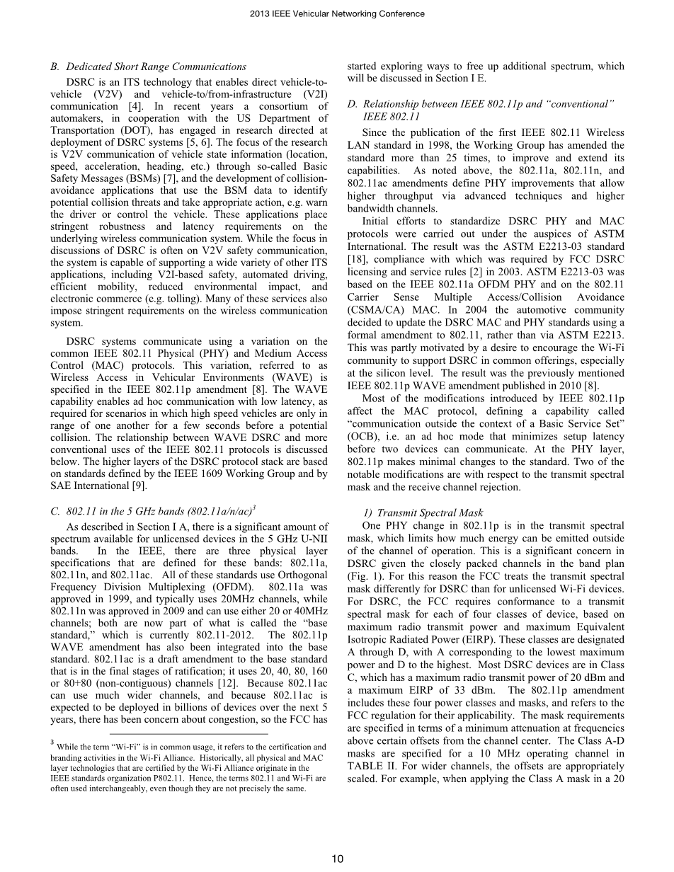 DSRC系统与无证设备在5.9GHz的频段共存外文翻译资料-外文翻译网